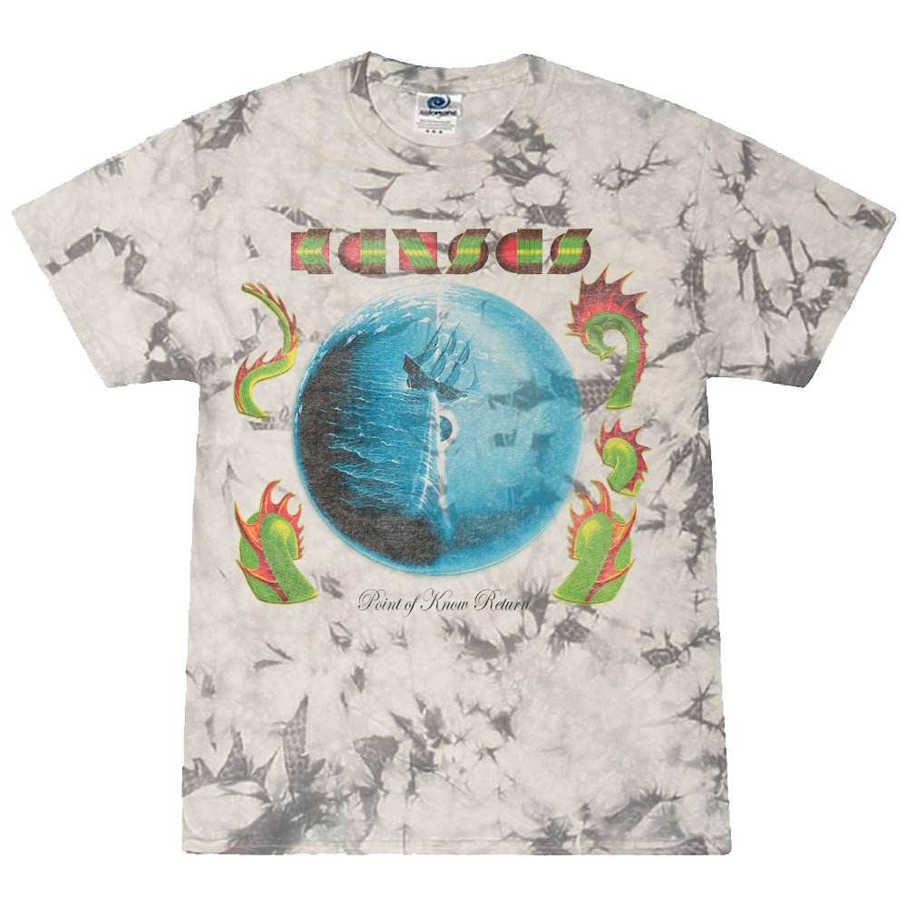 Point of Know Return Smoke Tie-Dye T-Shirt – Kansas Band